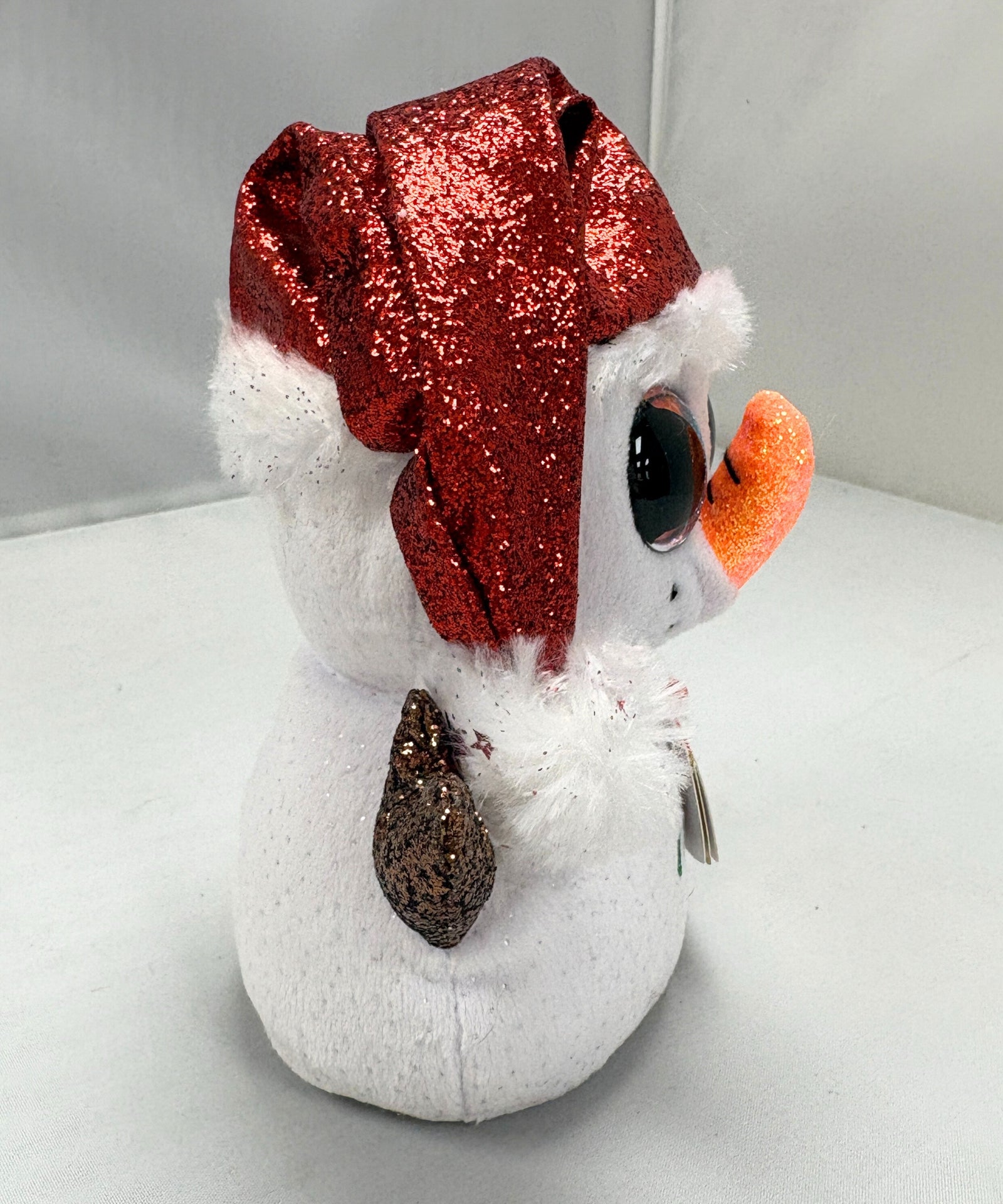 Ty Beanie Boos - Flurry the Snowman, Glitter Eyes