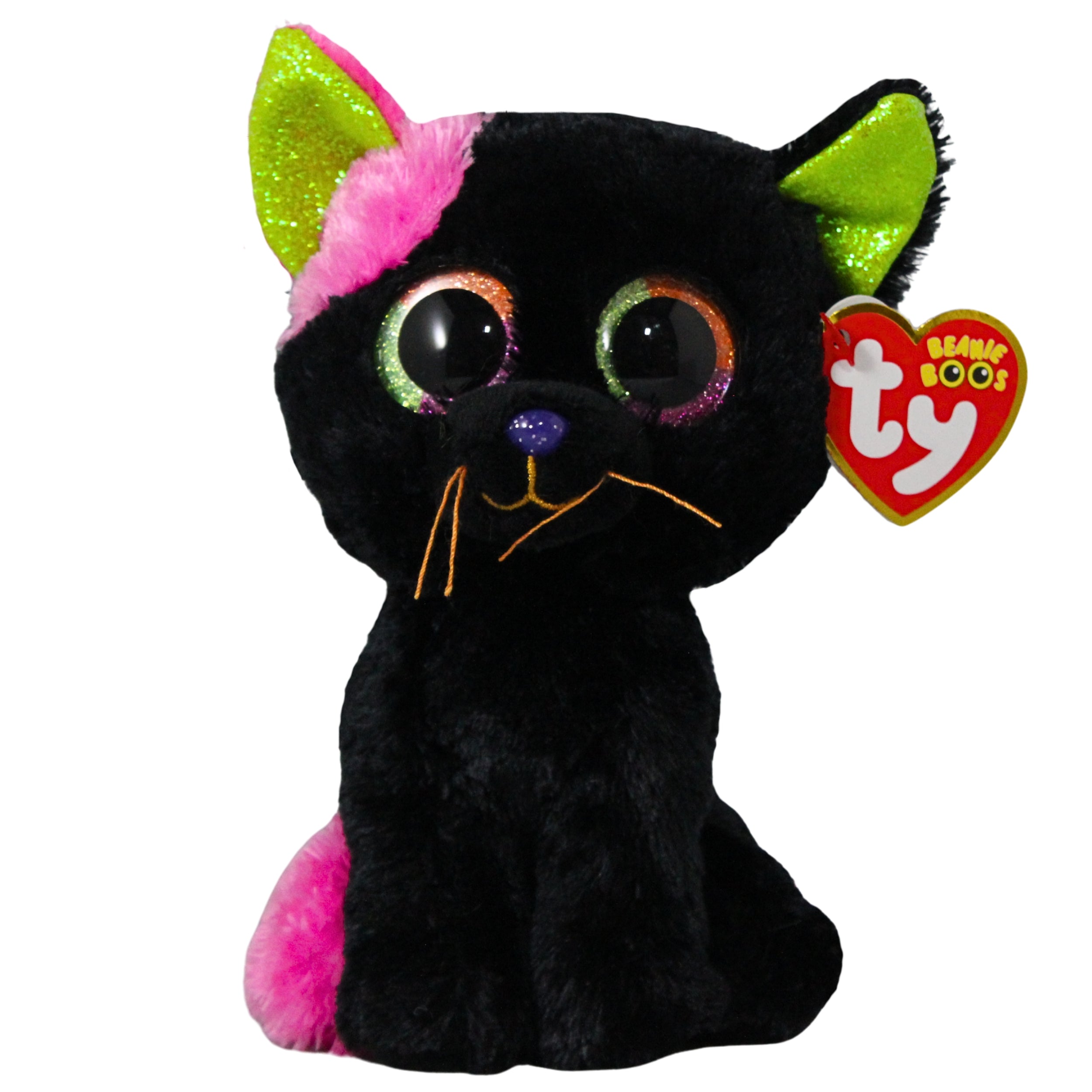 Ty Beanie Boos - Licorice the Cat, Glitter Eyes