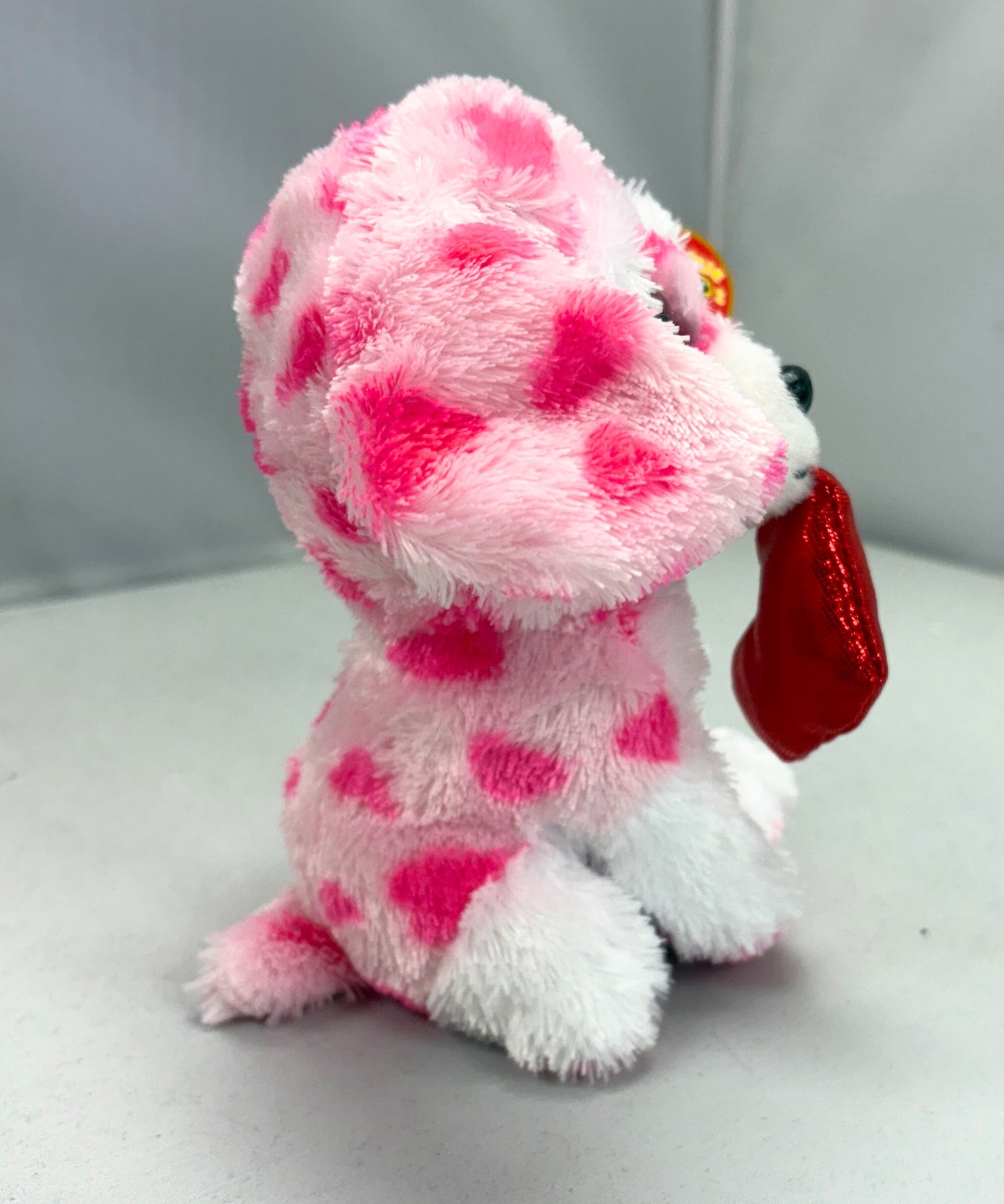 Ty Beanie Boos - Rory the Valentine's Dog, Glitter Eyes