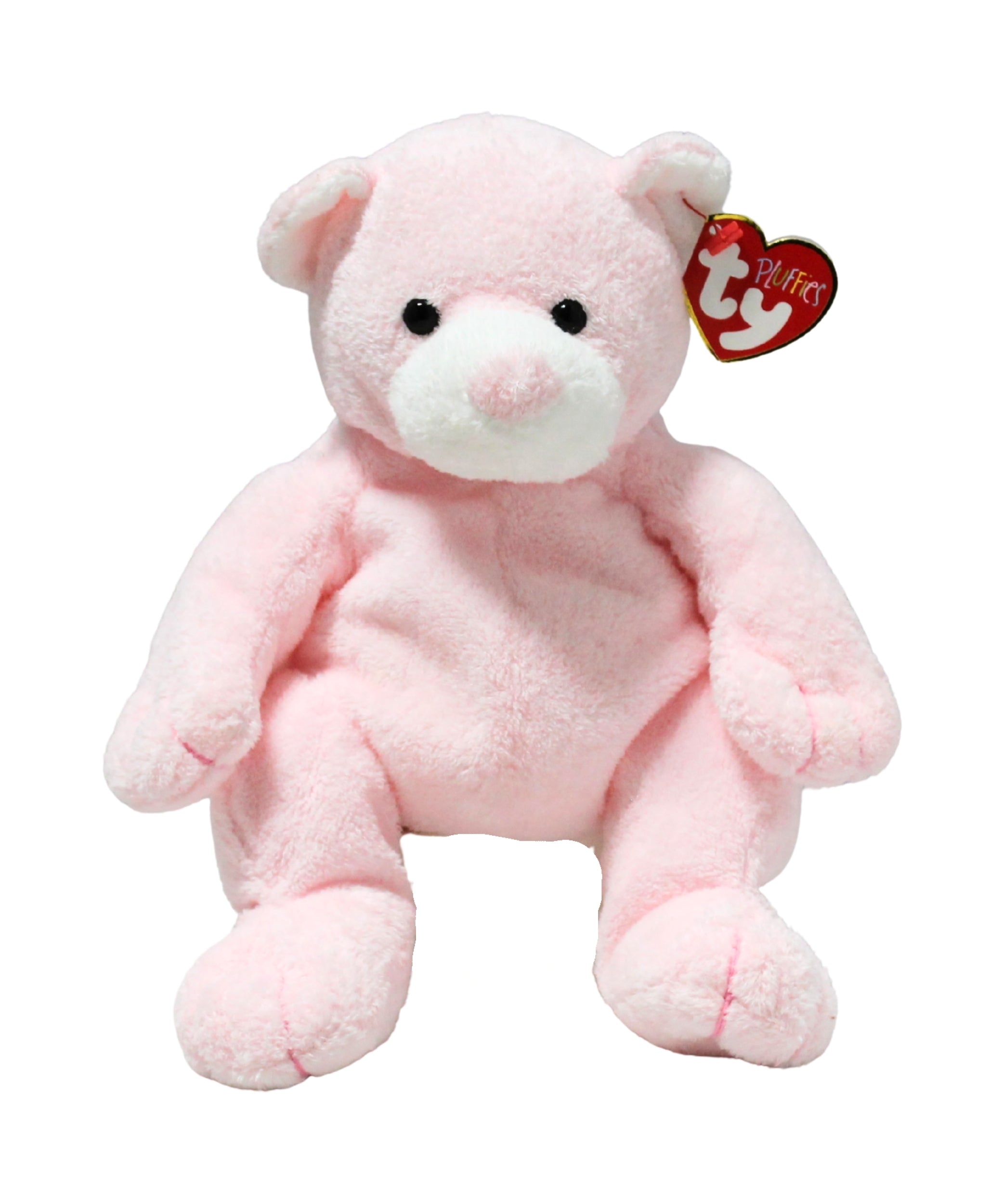 Ty Pluffies - Pudder the Pink Teddy Bear
