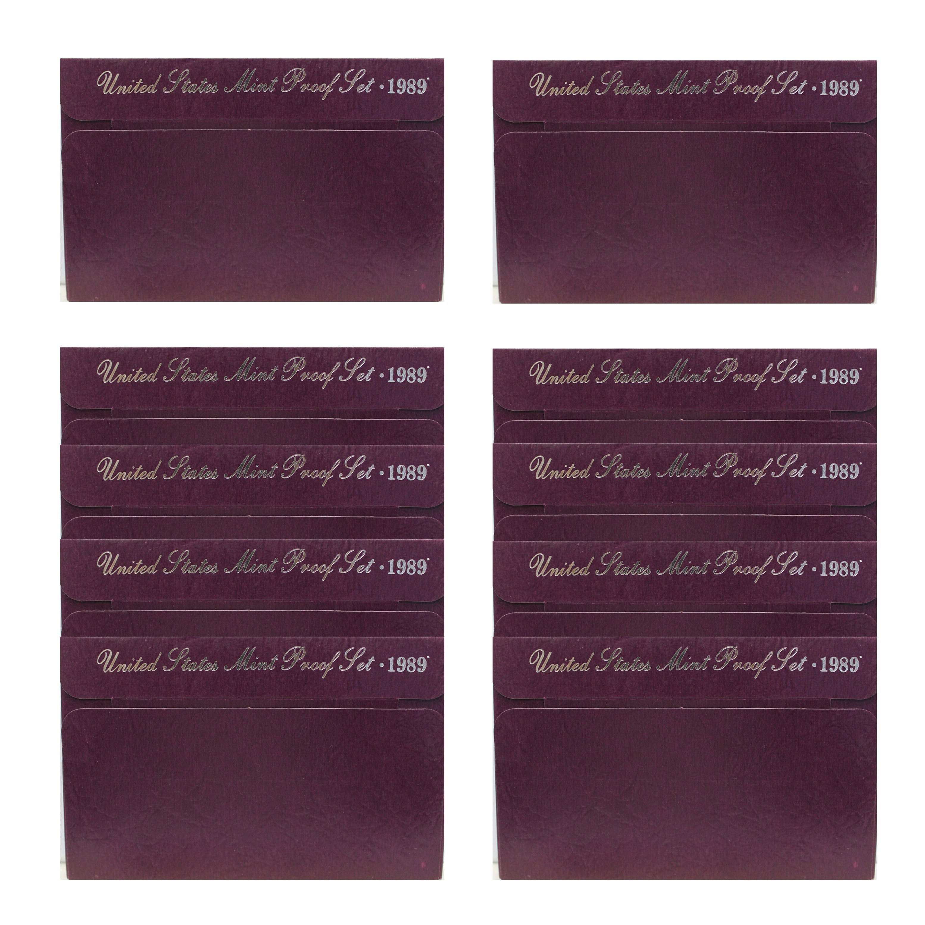 1989 Proof set 10 Pack CN-Clad Kennedy Half dollar Washington - (OGP)