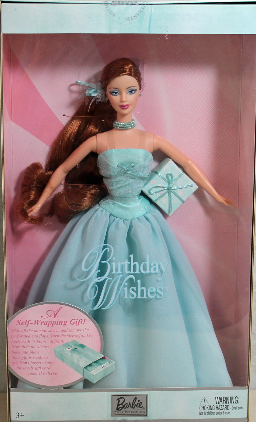 2003 Birthday Wishes Aqua Blue Barbie B9787