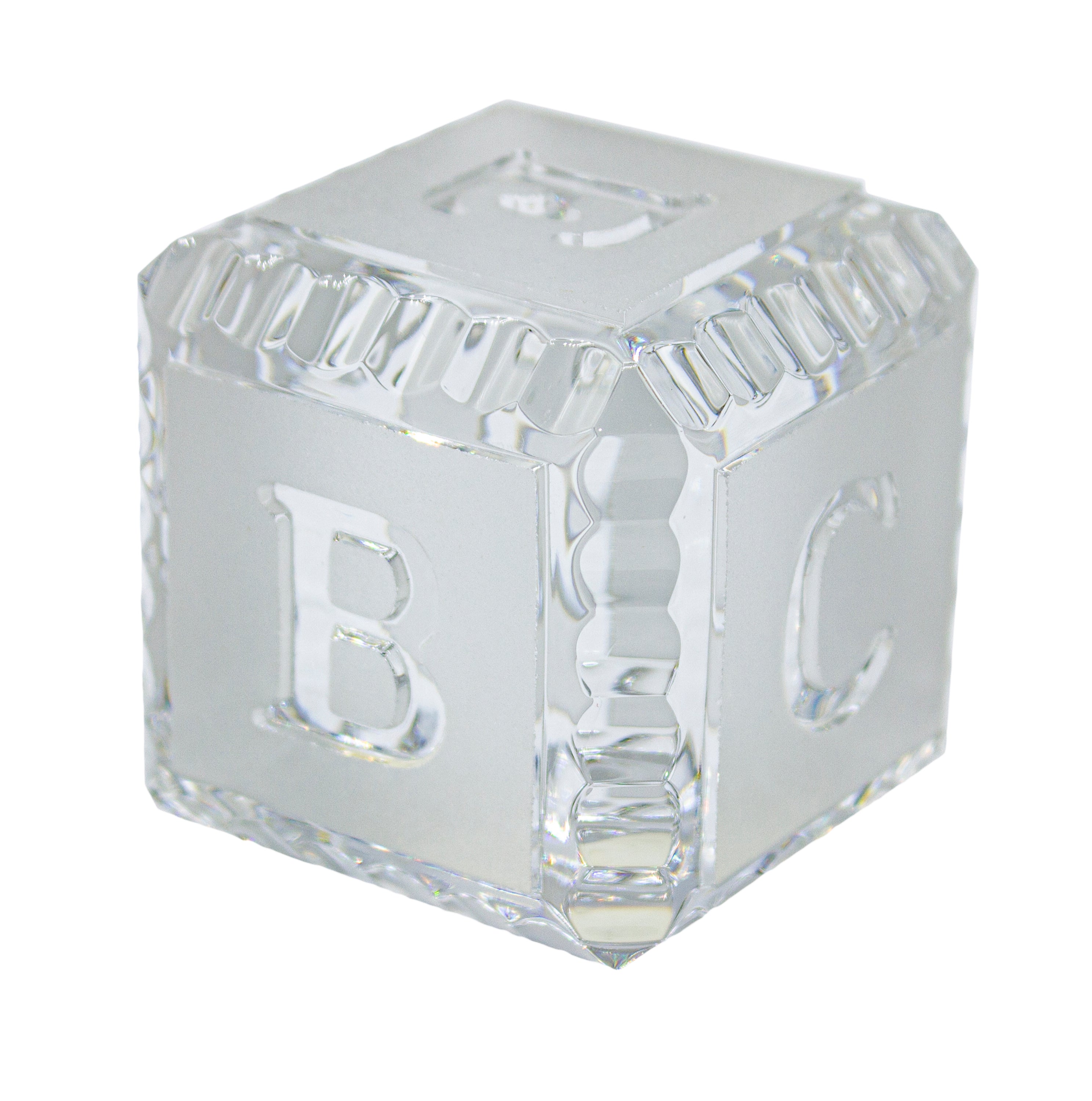 Waterford Paperweight: ABC Block