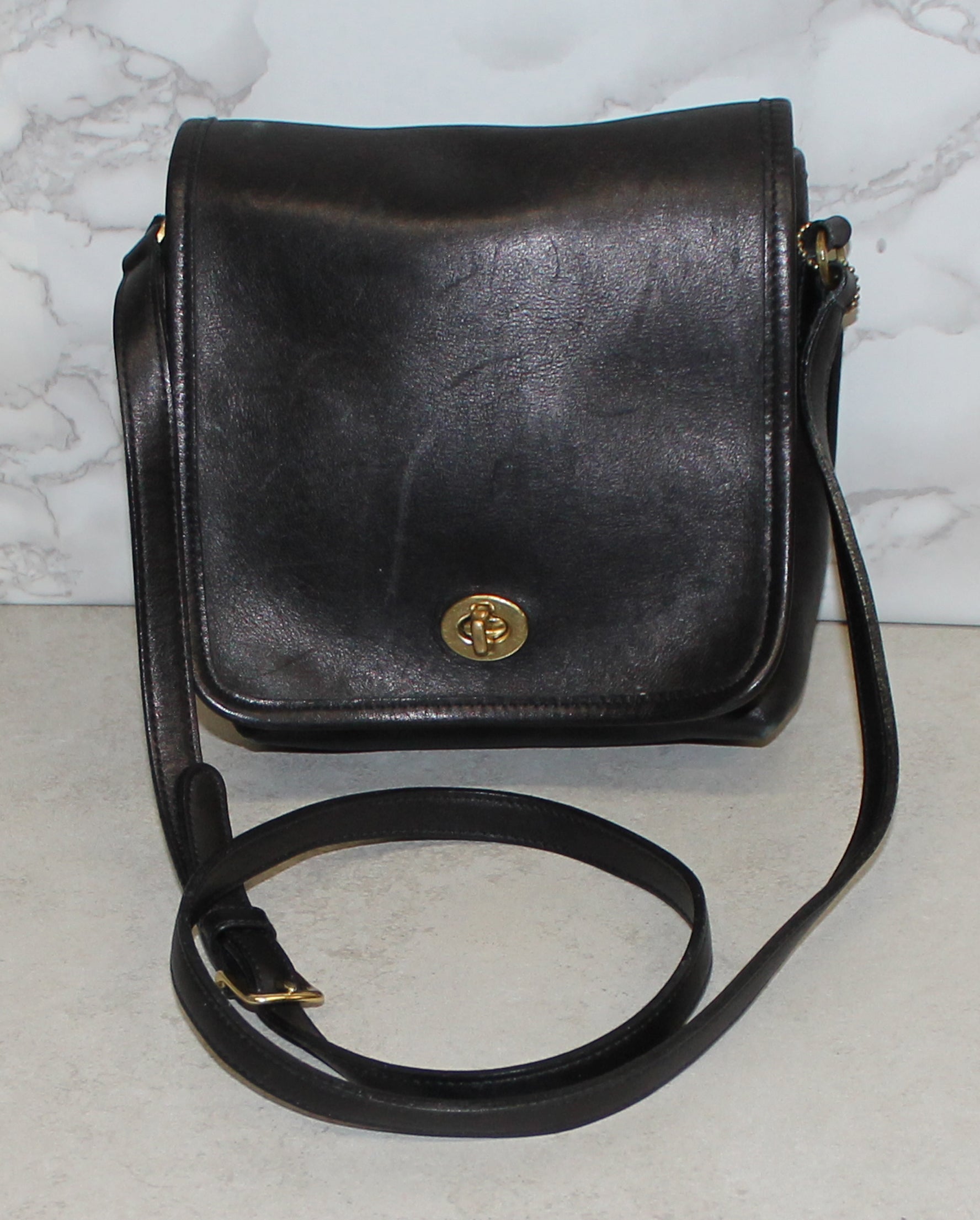 Coach Purse: 9076 Black Legacy Crossbody Bag