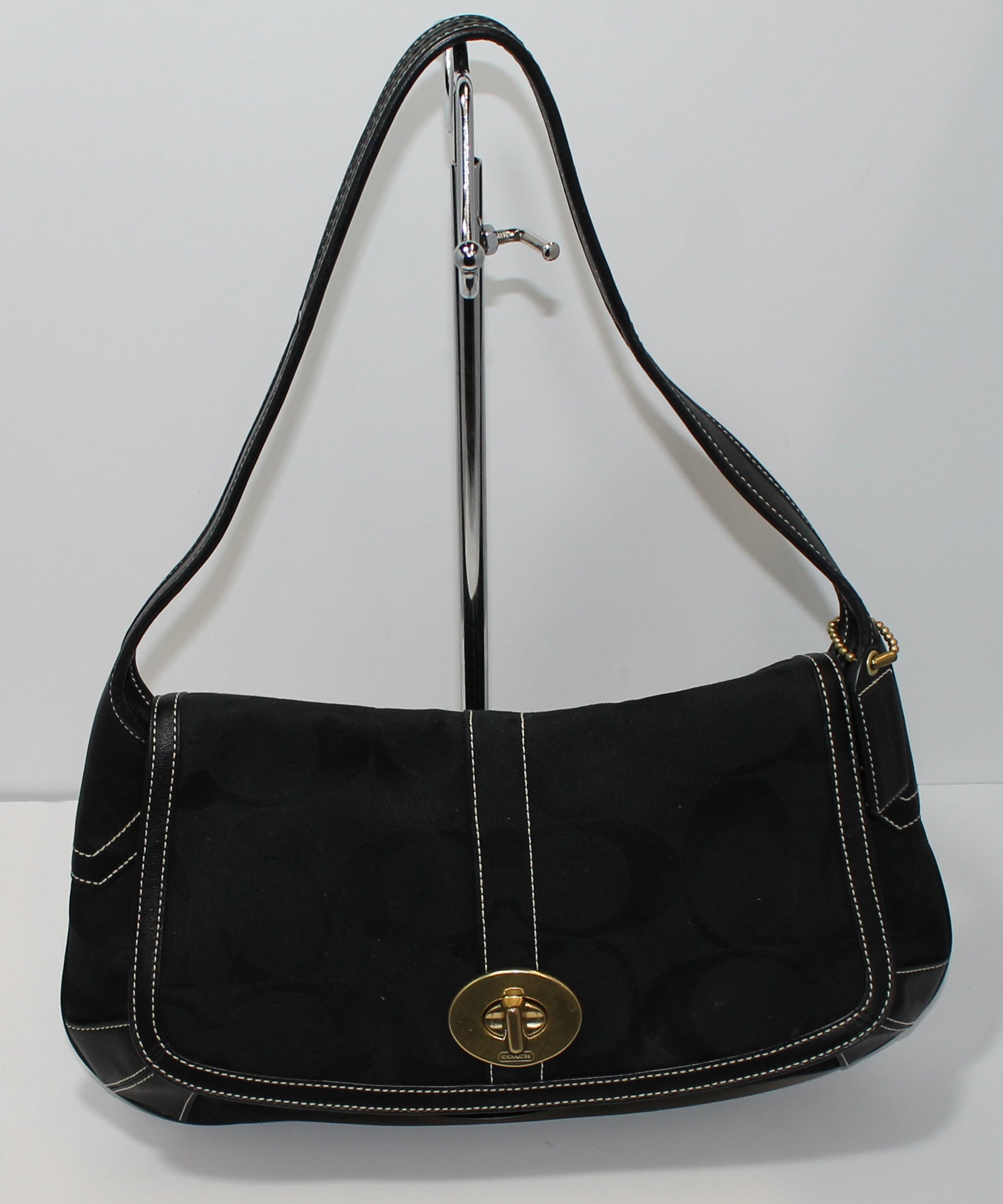 Coach Purse: 11257 Brown Ergo Signature Shoulder Bag