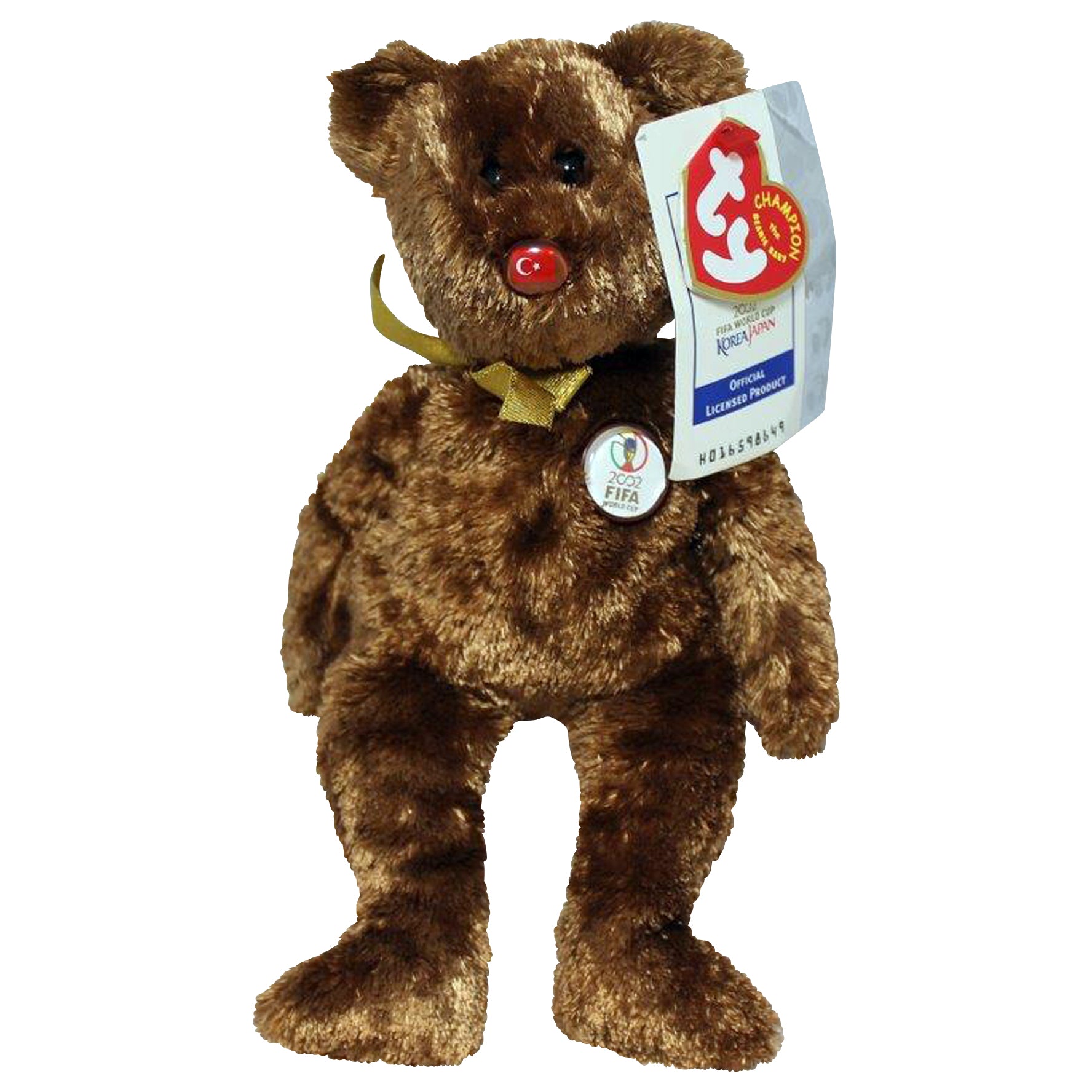 Ty Beanie Baby: Champion Turkey FIFA World Cup Bear